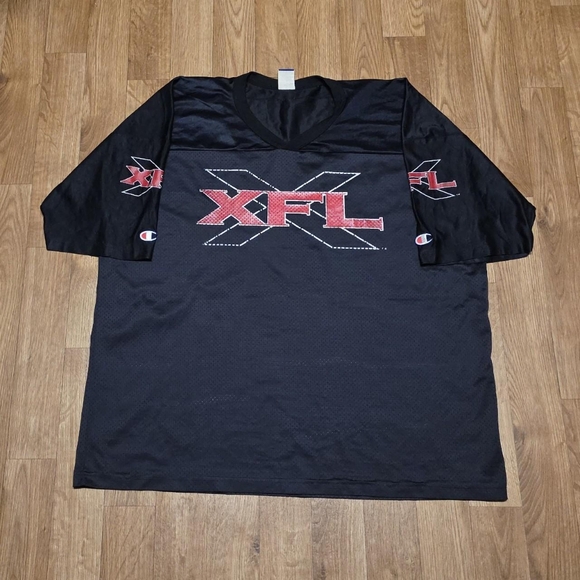 Champion | Shirts | Vintage Wwe Wwf Xfl Champion Football Jersey Xl ...
